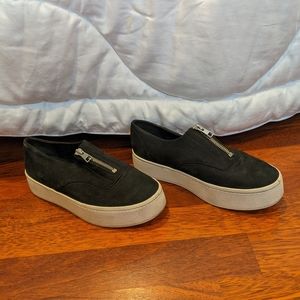 Vince Zip Up Platform Sneakers - Gem